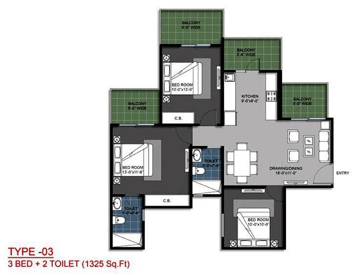 Gulshan Bellina in Greater Noida West by Gulshan Homz - RealEstateIndia.Com