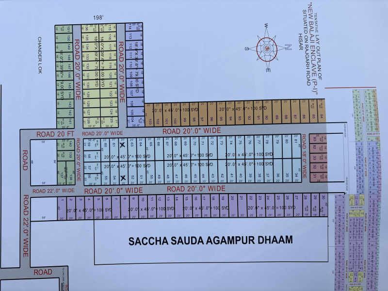 100 Sq. Yards Residential Plot for Sale in Azad Nagar, Hisar (REI1448004)